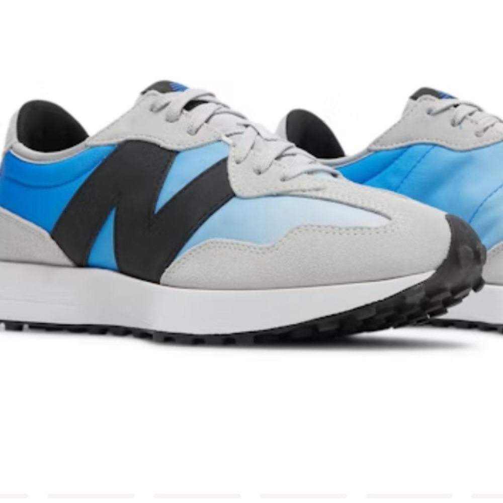 New Balance 327 'Light Aluminum Cobalt Blue' - Gem